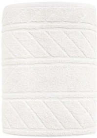 Bavlněný froté ručník RELIEF 30x50 cm krémový