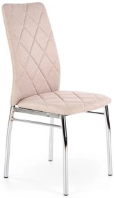 Moderní jídelní židle s čalouněným sedákem béžová BEAGER
