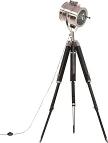 Stojací lampa na stativu masivní mangovníkové dřevo 165 cm 286111