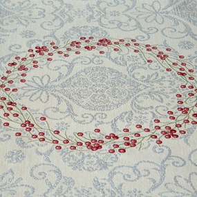VÁNOČNÍ GOBELÍNOVÝ BĚHOUN NA STŮL MERRY 50X110 CM VZOROVANÁ