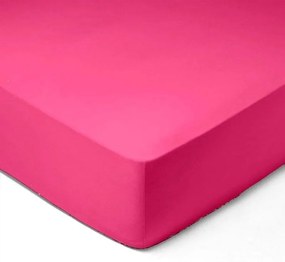 DekorTextil Jersey napínací prostěradlo růžová ROZMĚR: (š/d/v) 160 x 200 x 20 cm