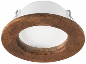 LED Podhledové svítidlo WOODY SPOT LED/5,5W/230V 4000K třešeň pr. 10 cm