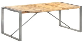 Jídelní stůl 200 x 100 x 75 cm masivní hrubé mangovníkové dřevo - Default Title