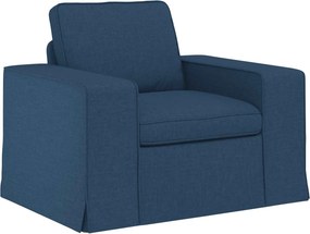 Set pohovek 2 ks Modrá textil 3407550