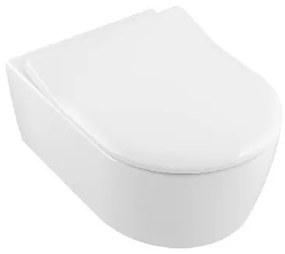 Villeroy & Boch Avento - Závěsné WC se sedátkem SoftClosing, DirectFlush, alpská bílá 5656RS01