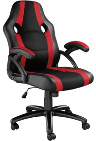 tectake 403479 kancelářská židle benny - černá/červená