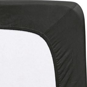XXXLutz ELASTICKÉ PROSTĚRADLO, žerzej, černá, 90-100/200-220 cm Florella - Prostěradla - 004388002215
