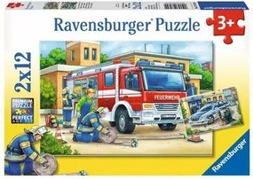 Ravensburger Policie a hasiči / 2x12 dílků / od 3 let