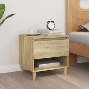 Noční stolek dub sonoma 50 x 46 x 50 cm kompozitní dřevo - Default Title
