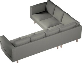 Potah na pohovku IKEA Norsborg rohová 5-místná barva šedá látka pletený vzor