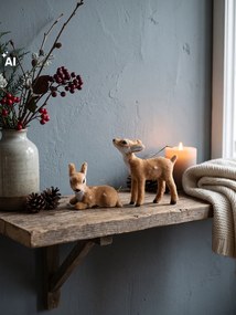 Sinsay - Vánoční ozdoby ve tvaru srnčat 2 pack - vícebarevná