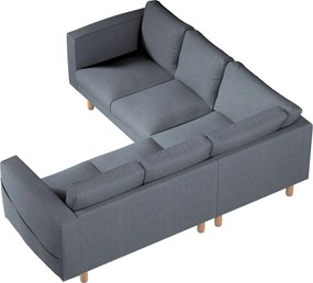 Potah na pohovku IKEA Norsborg rohová 4-místná barva šedá látka pletený vzor