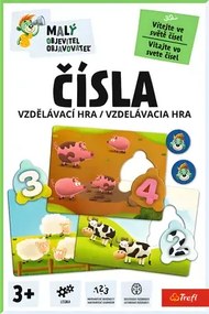 TREFL Vzdělávací hra Malý objevitel: Čísla / 10 hracích desek / počítá