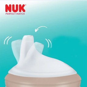 Kojenecká láhev NUK Perfect Match na učení Hippo 260 ml