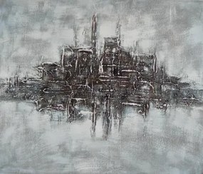 Město v šeru - 150 x 200 cm