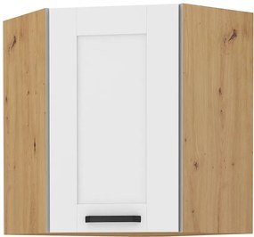 Kuchyňská skříňka LUNA 60x60 GN-72 1F (45°) korpus: dub artisan, barva dvířek: bílá