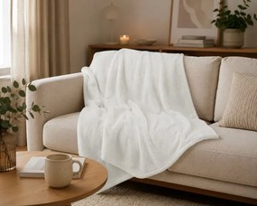 Bellatex Přikrývka Korall micro jednolůžko Bílá 150x200 cm
