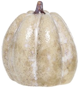 Béžová latté keramická dekorace dýně Rennes - Ø 12*14 cm