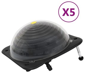vidaXL Marketos Solární ohřívače bazénu 5 ks 75 x 75 x 36 cm HDPE hliník