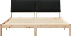 Rám postele Hnědo-černá 180 x 200 cm Masivní borovicové dřevo 3394365