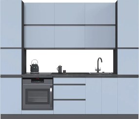 Sada 2.6 Antracit / Šedo-modrá M06, pr černá, pl antracit RioLine Luxe / RíóLajn Lux Matný