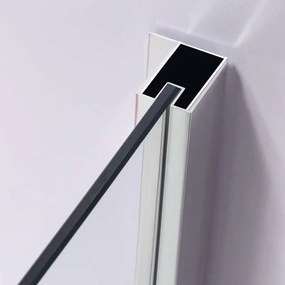 BPS-koupelny Obdélníkový sprchový kout HYD-OK103C 120x80 chrom/transparent + vanička HYD-OSV-ST03C černá