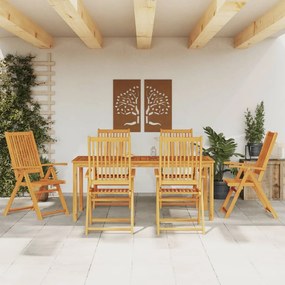 7dílný zahradní jídelní set 180x90x75 cm masivní akáciové dřevo 3295258