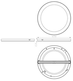 Globo 12379-24W - LED Stropní svítidlo LASSE LED/24W/230V