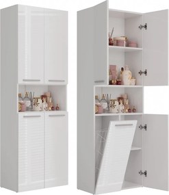 TPS Koupelnová skříňka NEL DK 1K 60 cm, Bílý lesk