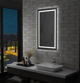 vidaXL Koupelnové zrcadlo s LED světly a dotykovým senzorem 60x100 cm [144731]