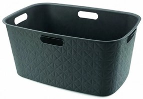 Curver Koš na čisté prádlo LAUNDRY HAMPER 45L, tmavě šedý