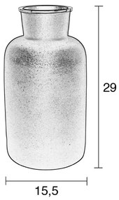 Černá váza ZUIVER FARMA 29 cm
