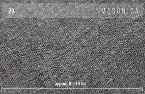 Šedá látková rozkládací rohová pohovka Mesonica Munro 308 cm, levá