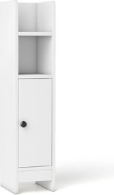 Costway Úzká toaletní skříňka s 2 otevřenými přihrádkami a 2