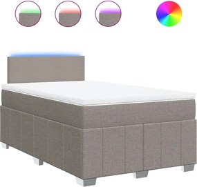 Box spring postel s matrací taupe 120x190 cm textil 3289304