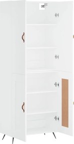 vidaXL Skříň highboard 69,5 x 34 x 180 cm kompozitní dřevo [3195763] Barva: Bílá