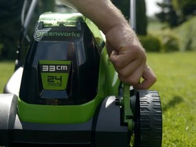 AKU Rotační sekačka Greenworks GD24LM33 24V