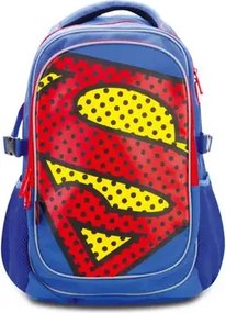 Presco Group Školní batoh s pončem Superman – POP / 46.5x32x17 cm / vh