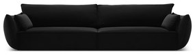 Černá sametová pohovka 248 cm Vanda – Mazzini Sofas