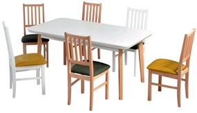 Drewmix Jídelní stůl Oslo VII, 6x židle Nilo VII