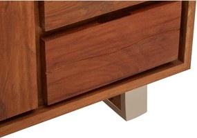 Komoda z masivu akácie v tmavě přírodní barvě 92x82x40 cm Simla – Premier Housewares