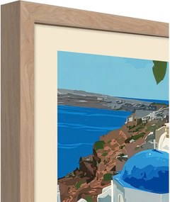Tištěný obraz s rámem 50x70 cm Santorini – Styler