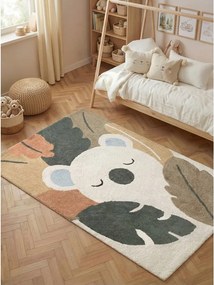 Krémový pratelný/ručně tkaný bavlněný dětský koberec 140x200 cm Snuggle Rio – Hanse Home