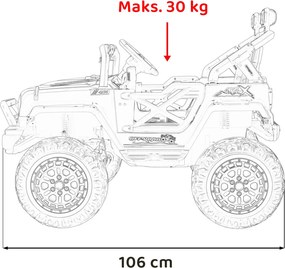 Ramiz Dětské elektrické auto OFF ROAD Speed Červené