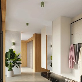 Sollux Lighting Nástěnné svítidlo ORBIS 1 olivově zelené