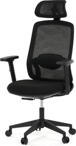 Ergonomická kancelářská židle VEBRUA - černá síťovina