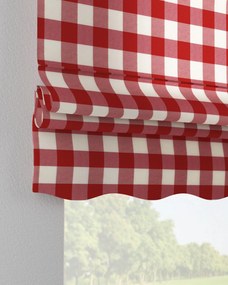 Římská roleta Firenze barva červená látka vzorované