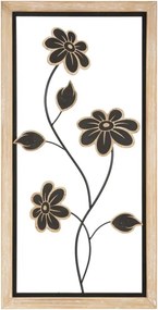Nástěnná dekorace Girish B 60 cm černá/hnědá