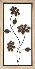 Nástěnná dekorace Girish B 60 cm černá/hnědá