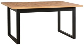 Jídelní stůl IKON 3 L + doprava zdarma deska stolu olše, nohy stolu černá